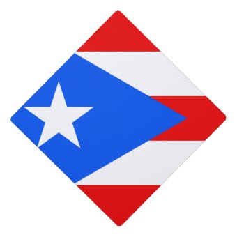 Puerto Rican flag Graduation Cap Topper | Zazzle