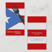 Puerto Rican Flag Restaurant or Catering Business Card | Zazzle