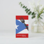 Puerto Rican Flag Restaurant or Catering Business Card | Zazzle