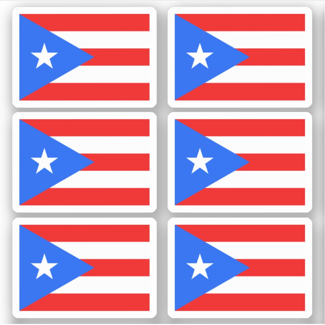 Puerto Rican flag Sticker | Zazzle