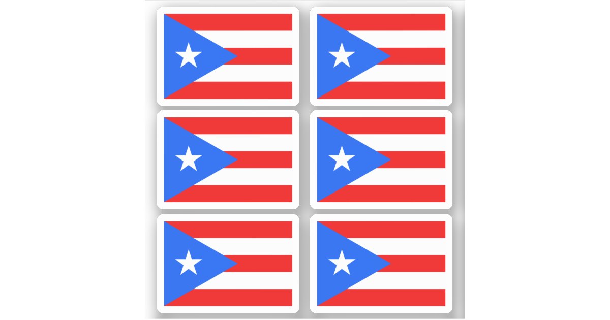 Puerto Rican flag Sticker | Zazzle