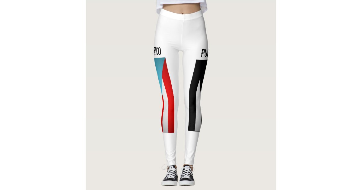 Puerto Rican Flags Leggings | Zazzle