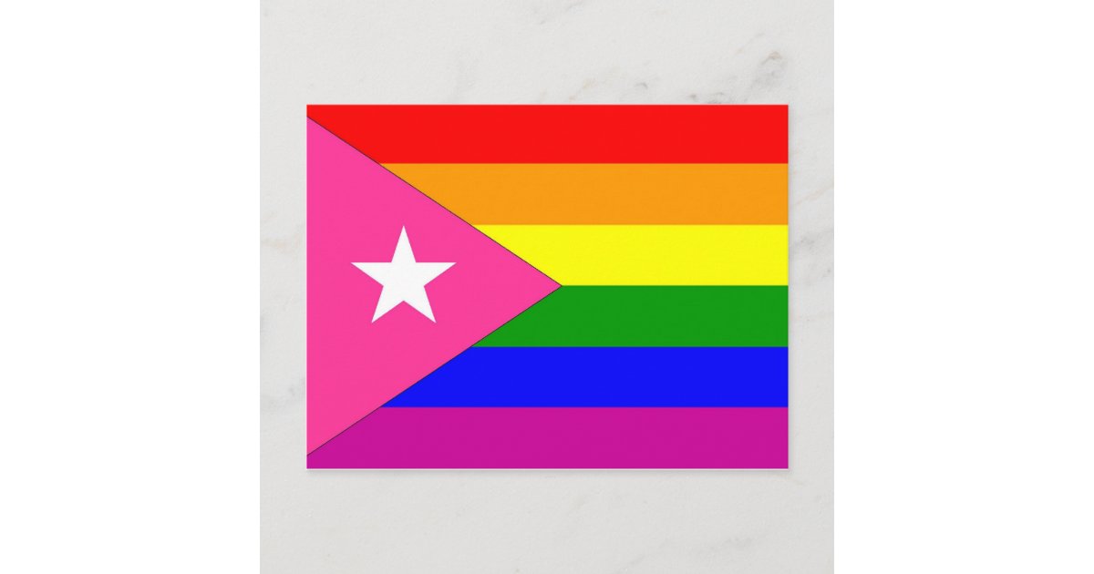 Puerto Rican Gay Pride Flag Postcard | Zazzle
