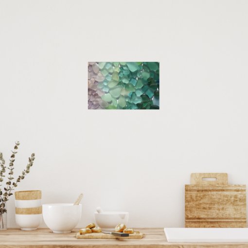 Puerto Rican Sea Glass Poster | Zazzle