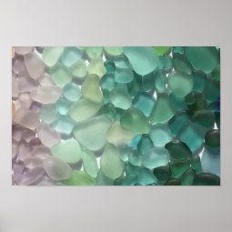 Puerto Rican Sea Glass Poster | Zazzle