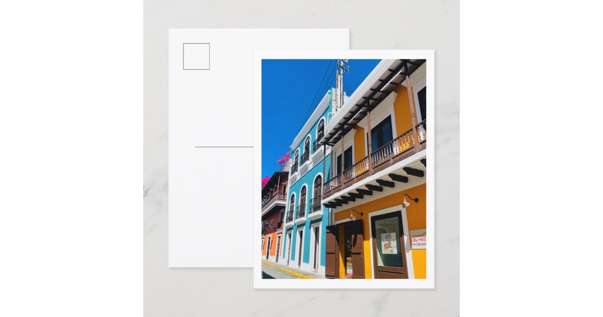 Puerto Rican Street Postcard | Zazzle