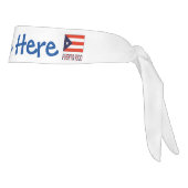 Puerto Rico and Puerto Rican Flag Blue Personalize Tie Headband | Zazzle