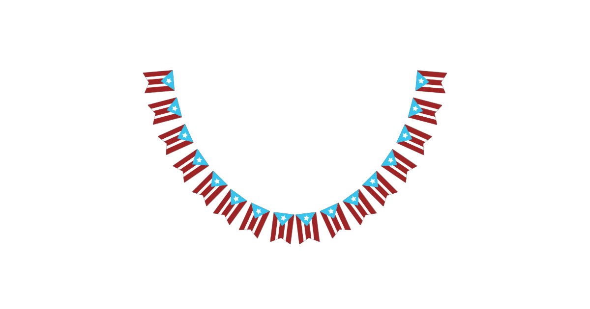 Puerto Rico Bunting Flags | Zazzle