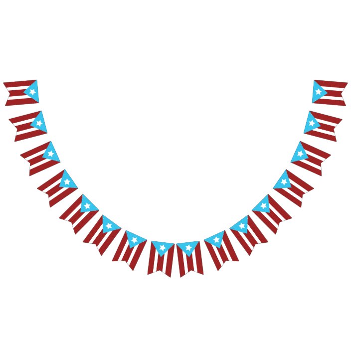 Puerto Rico Bunting Flags | Zazzle.com