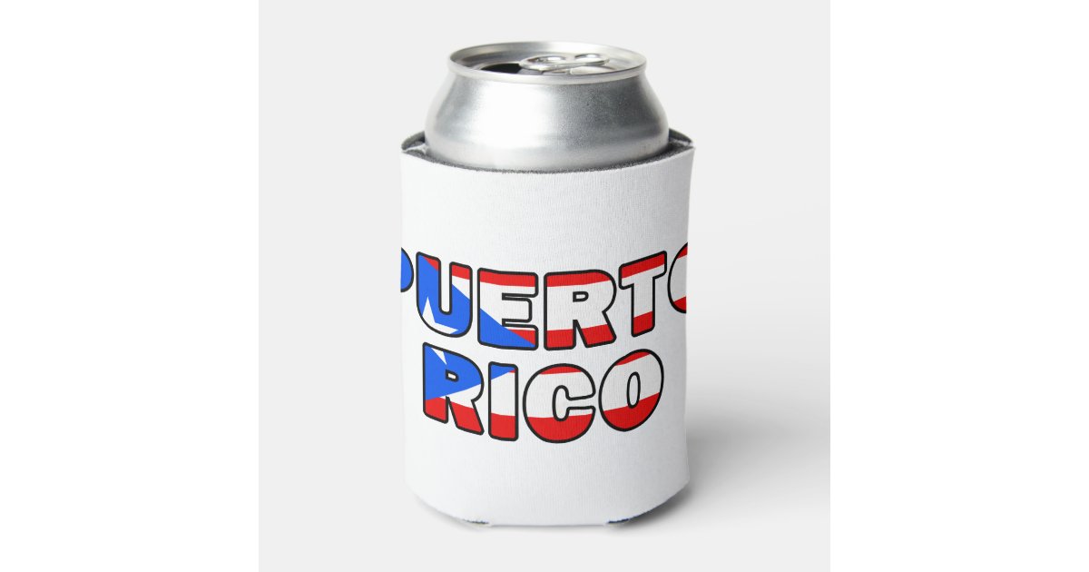 Puerto Rico Can Cooler | Zazzle