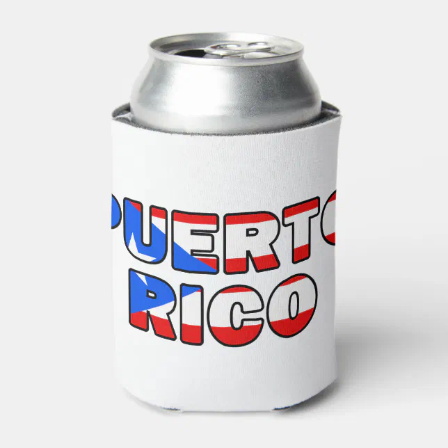 Puerto Rico Can Cooler | Zazzle