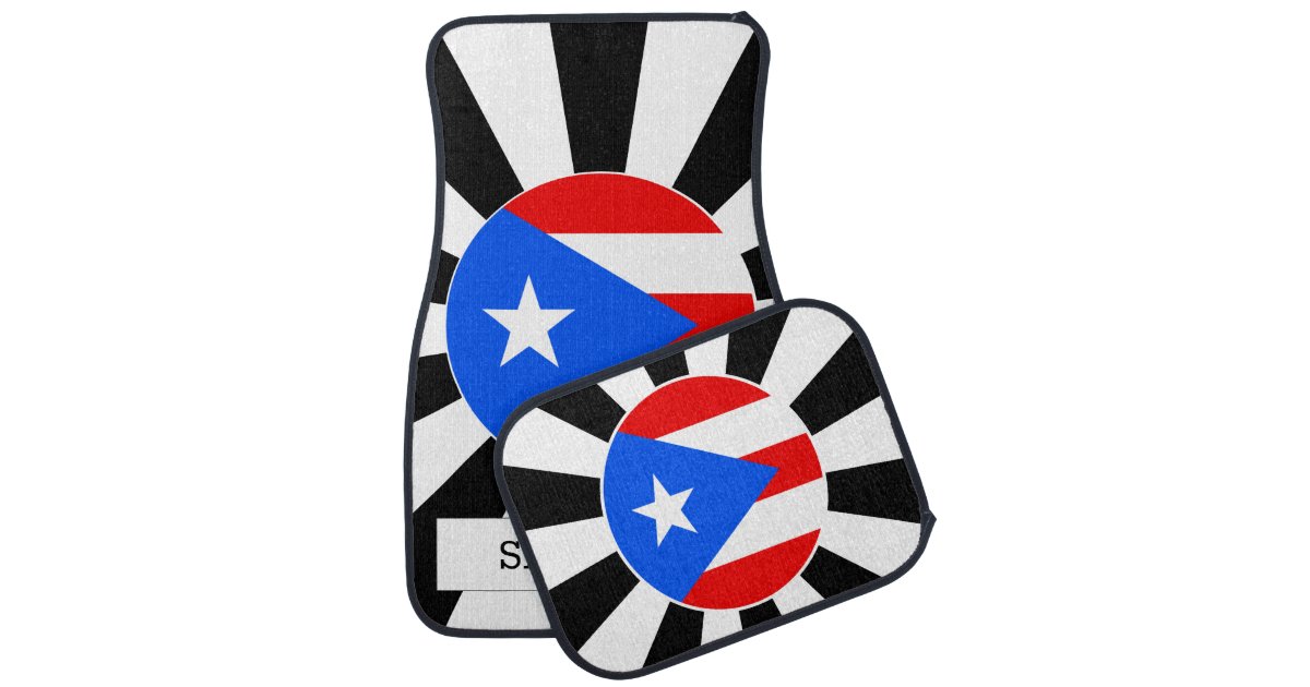 Puerto Rico Car Floor Mat & Puerto Rican Flag | Zazzle