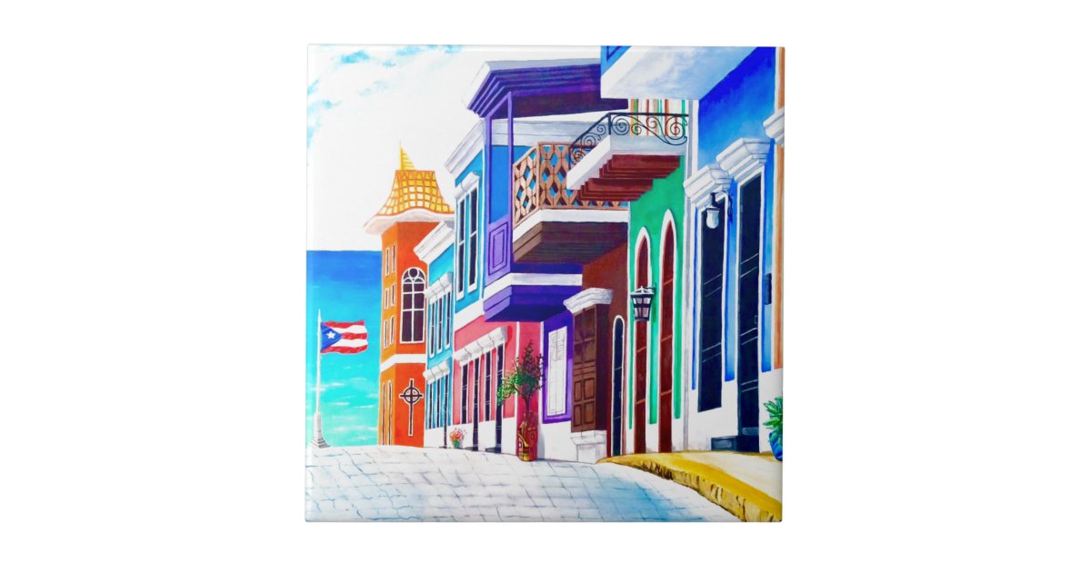 Puerto Rico Ceramic Tile | Zazzle