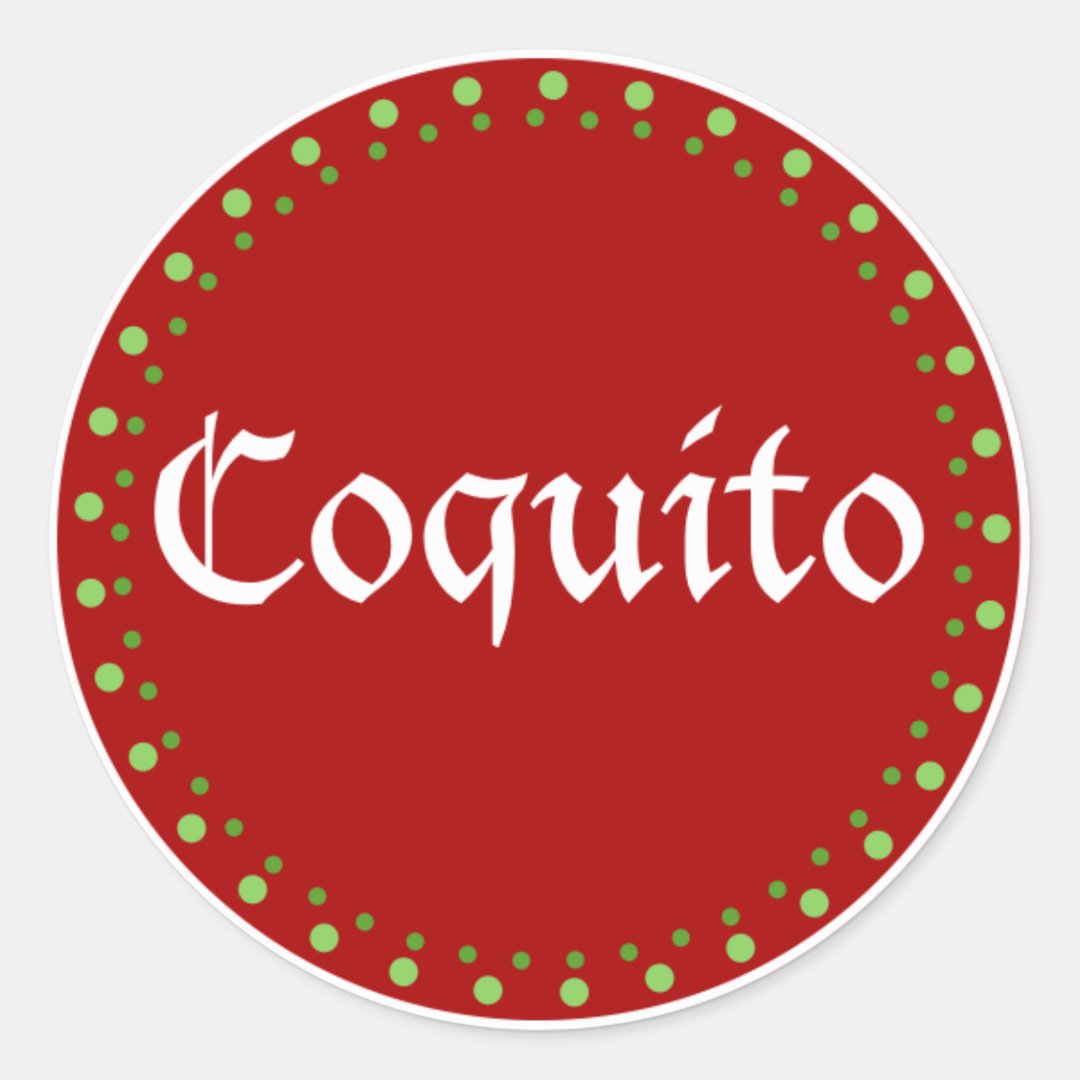 Puerto Rico: Coquito Classic Round Sticker | Zazzle