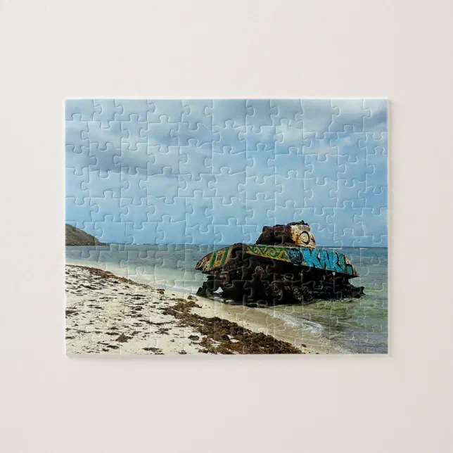 Puerto Rico, Culebra, Playa Flamenco Jigsaw Puzzle | Zazzle