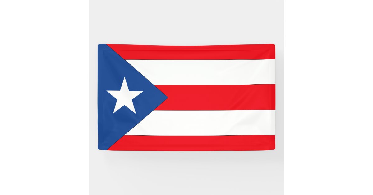Puerto Rico Flag - Banner | Zazzle