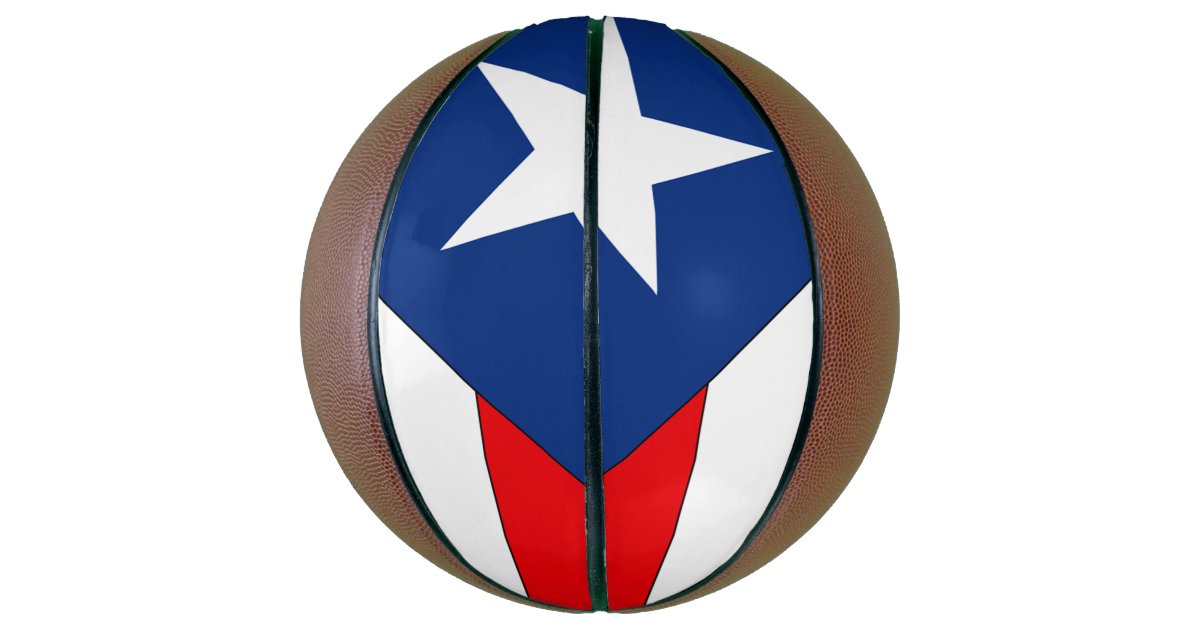 Puerto Rico Flag Basketball | Zazzle