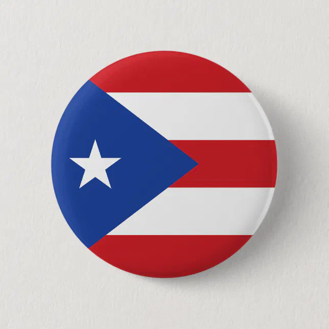 Puerto Rico Flag Button | Zazzle
