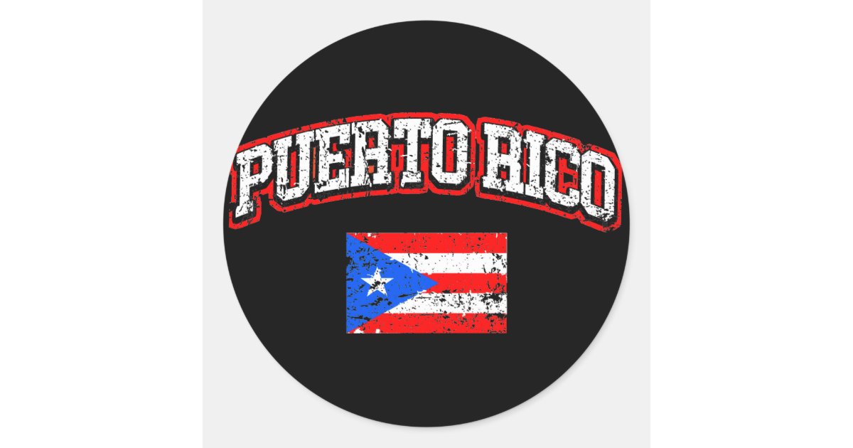 Puerto Rico Flag Classic Round Sticker | Zazzle