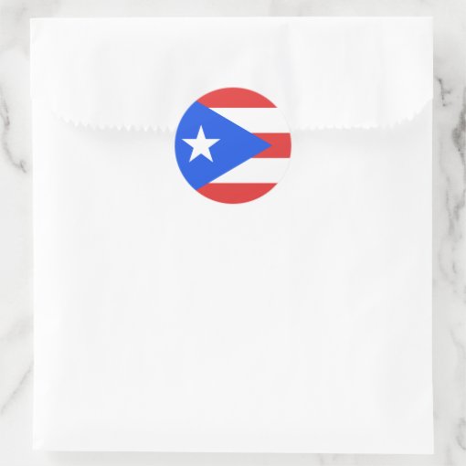Puerto Rico Flag Classic Round Sticker | Zazzle