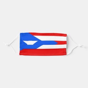 Puerto Rico Flag Cloth Face Mask | Zazzle