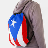 Puerto Rico flag drawstring backpack bag | Zazzle