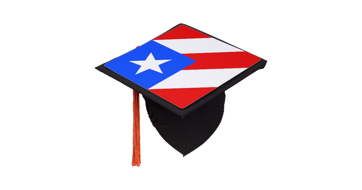 Puerto Rico Flag Graduation Cap Topper | Zazzle