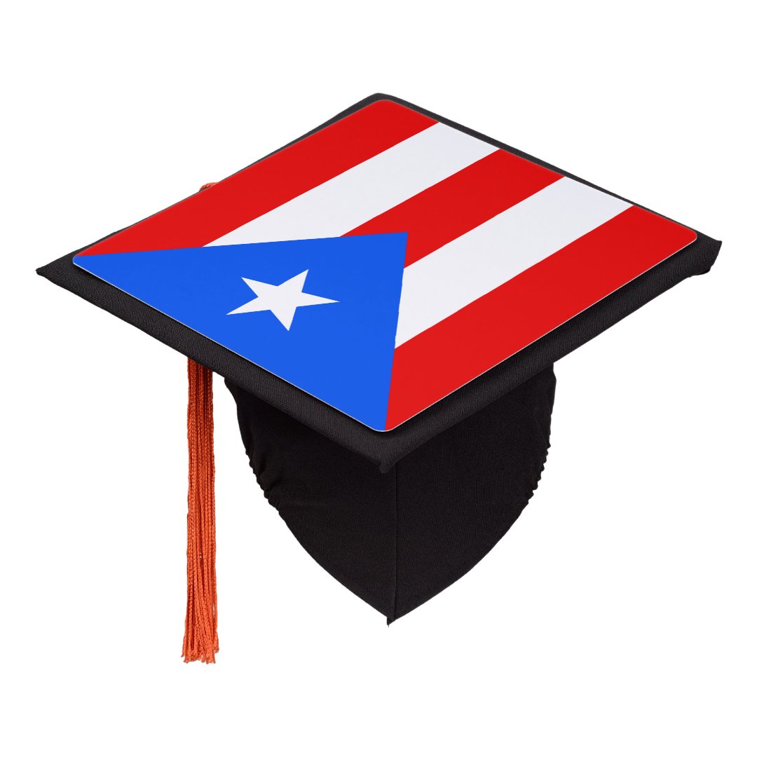 Puerto Rico Flag Graduation Cap Topper | Zazzle