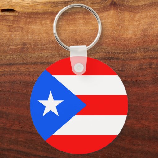 Puerto Rico Flag Keychain | Zazzle