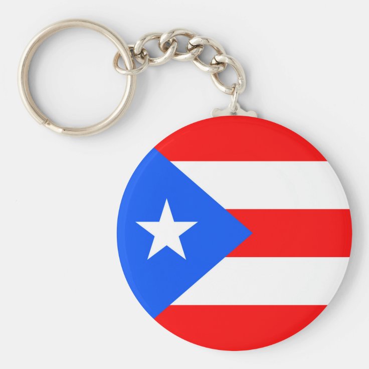 Puerto Rico Flag Keychain | Zazzle