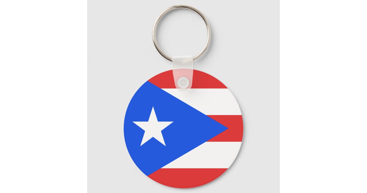 Puerto Rico Flag Keychain | Zazzle