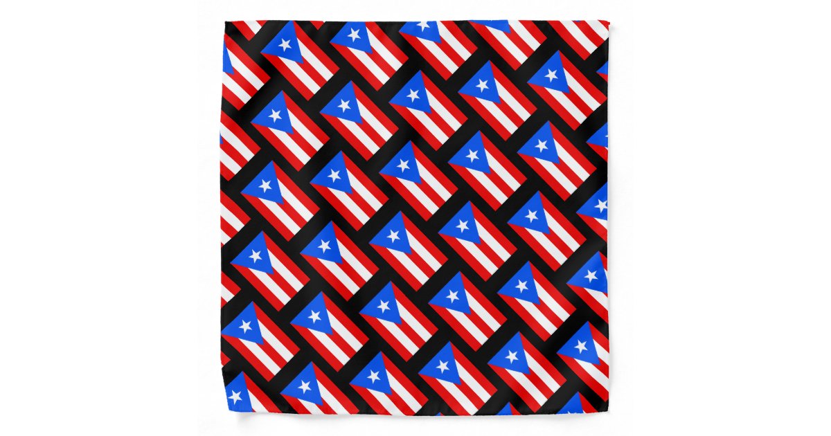 Puerto Rico flag pattern bandana | Zazzle