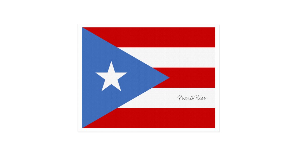 Puerto Rico Flag Postcard | Zazzle.com
