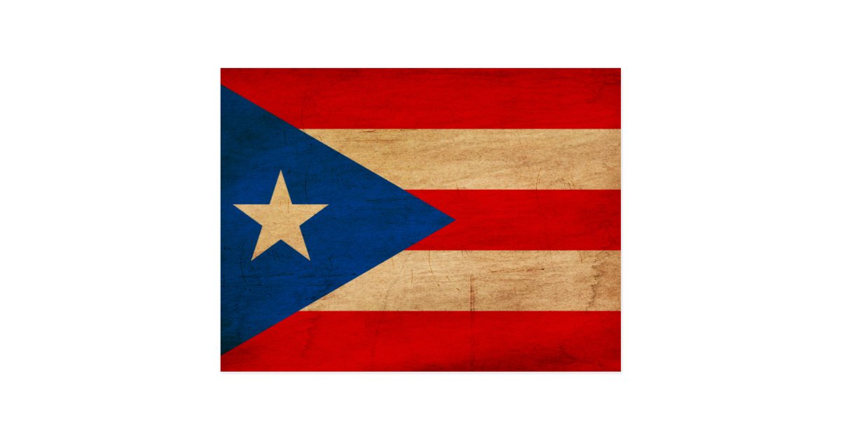 Puerto Rico Flag Postcard | Zazzle.com