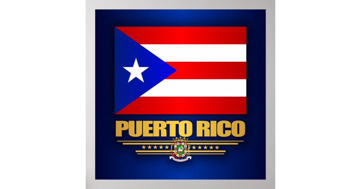 Puerto Rico Flag Poster | Zazzle