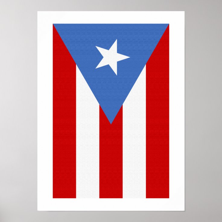 Puerto Rico Flag Poster | Zazzle