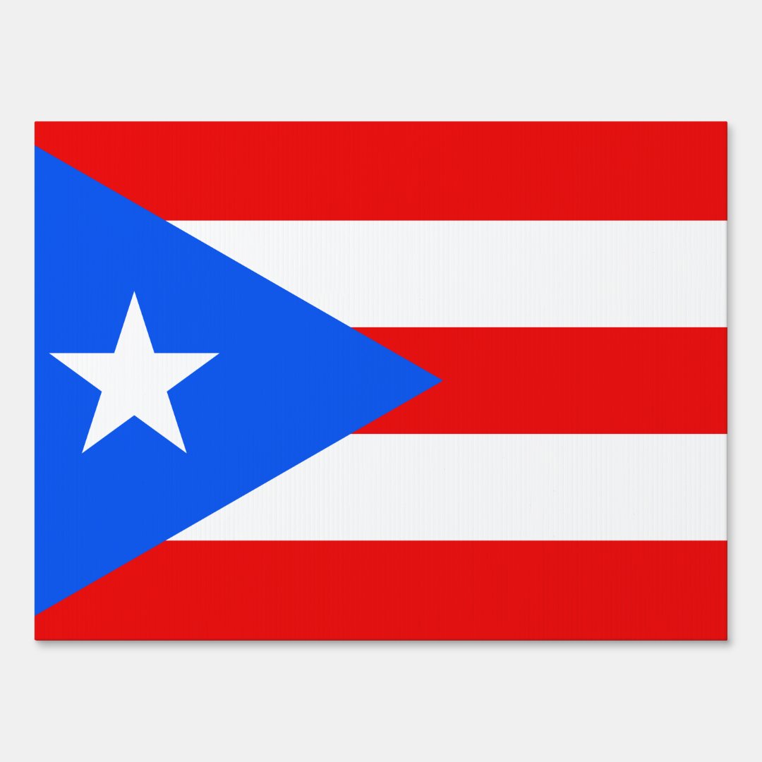 Puerto Rico Flag Sign | Zazzle