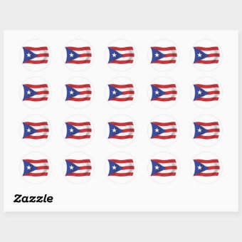 Puerto Rico Flag Sticker | Zazzle