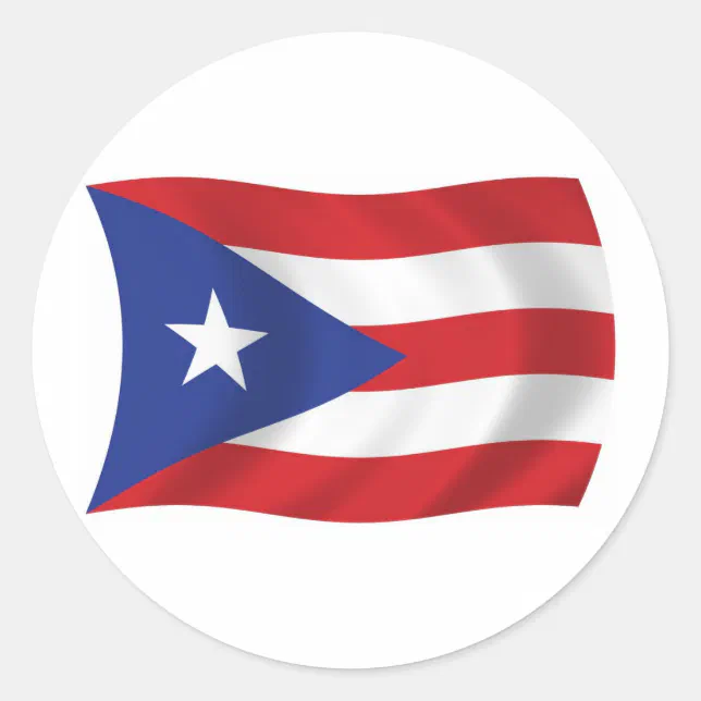 Puerto Rico Flag Sticker | Zazzle