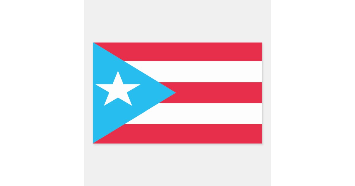 Puerto Rico Flag Sticker | Zazzle