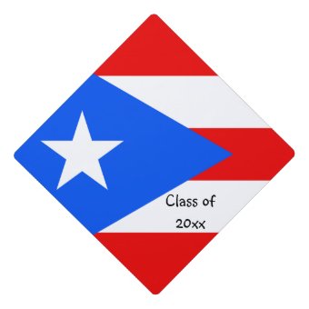 Puerto Rico & Flag - Students / University Graduation Cap Topper | Zazzle