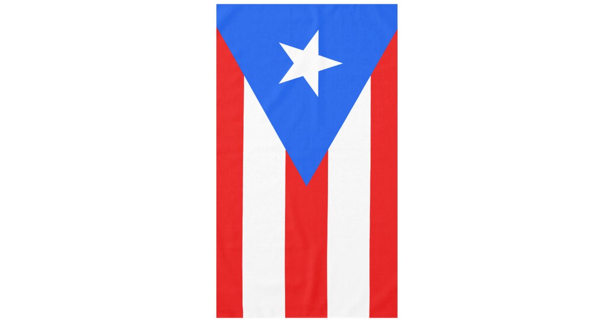 Puerto Rico Flag Tablecloth | Zazzle