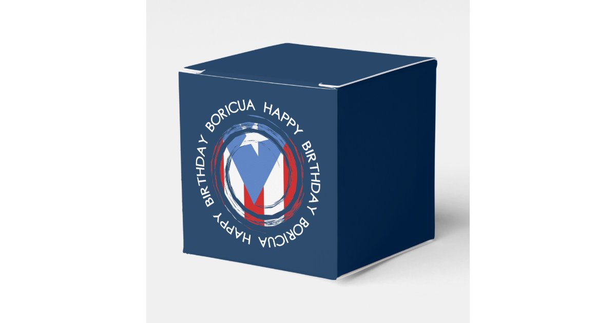 Puerto Rico : Flag Theme: Birthday Boricua Favor Boxes | Zazzle