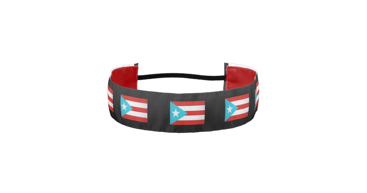 Puerto Rico Flag Tie Headband | Zazzle