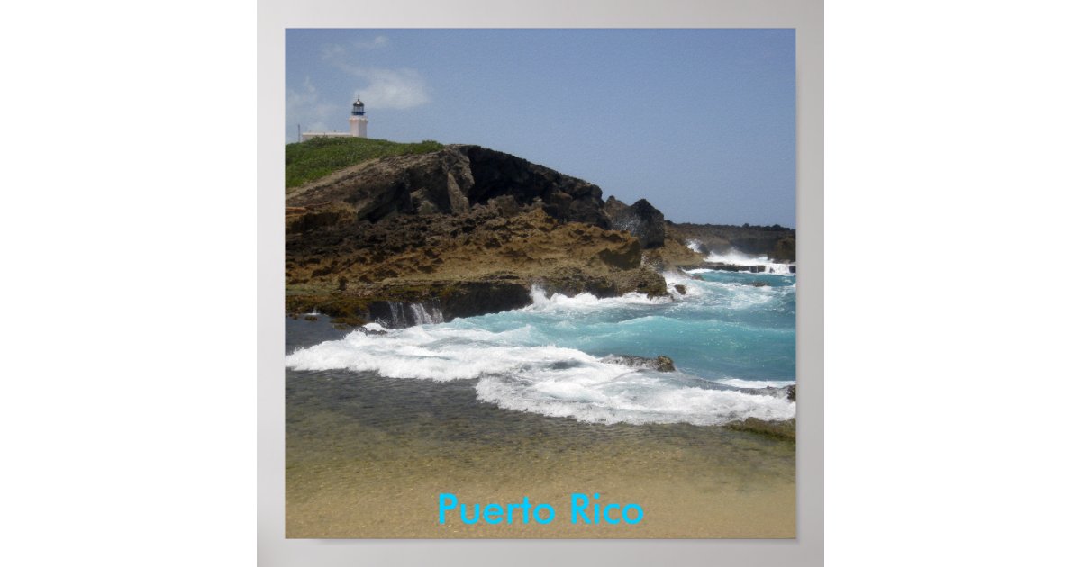 Puerto Rico Framed Photo Poster | Zazzle