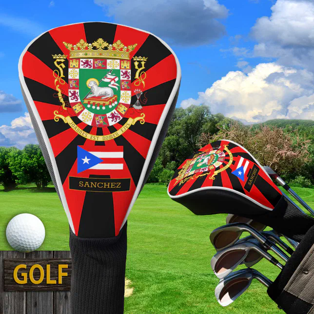 Puerto Rico Golf & Puerto Rican Flag / Patriots Golf Head Cover | Zazzle