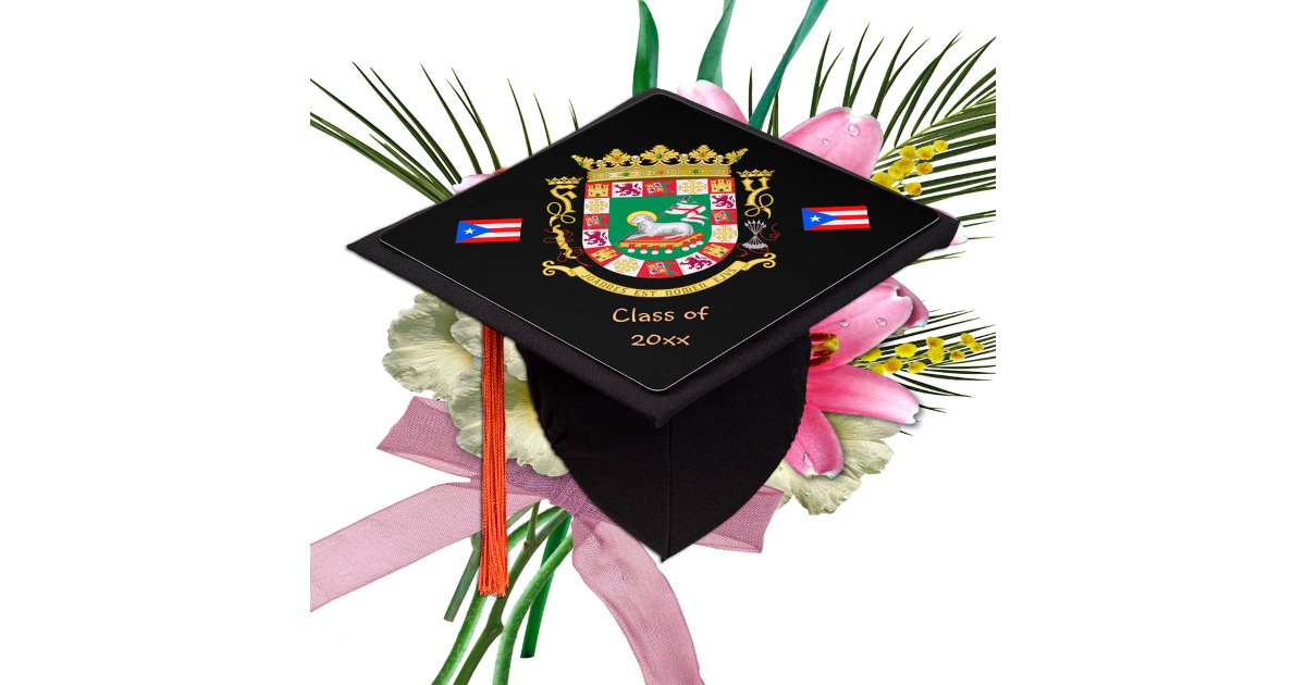 Puerto Rico Graduate & students / University Graduation Cap Topper | Zazzle