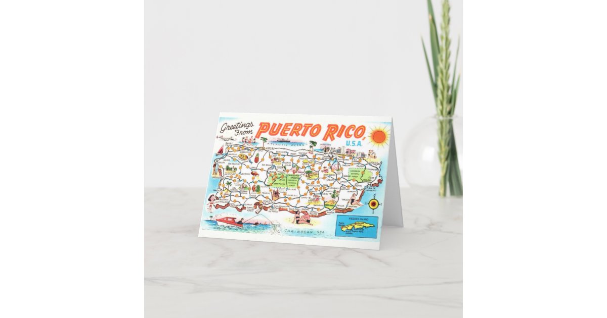 Puerto Rico Greeting Card | Zazzle