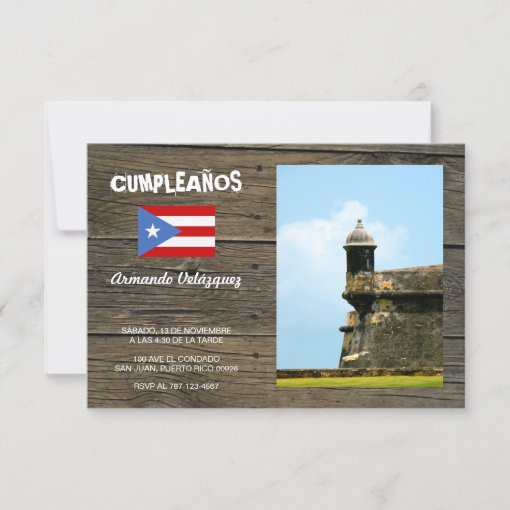 Puerto Rico Invitation | Zazzle
