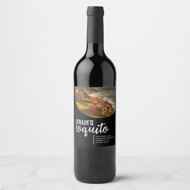 Puerto Rico Island Coquito Bottle Label | Zazzle